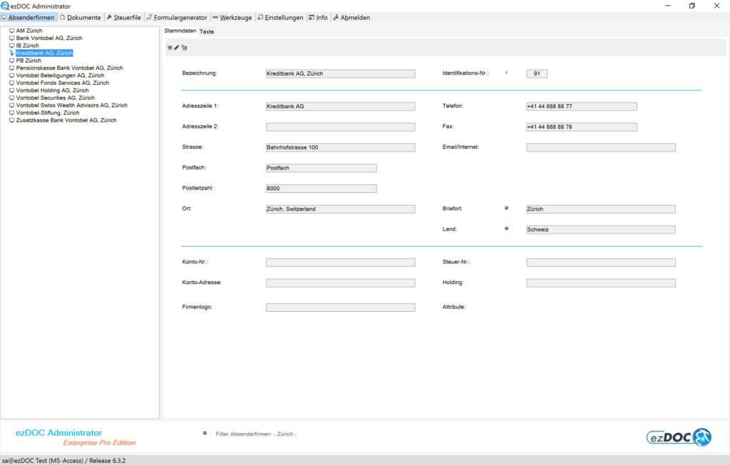 System und Verwaltung – ezDOC